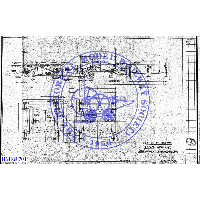 4 Wheel Carriage Bogie, 8ft w/b - Brake Rigging
