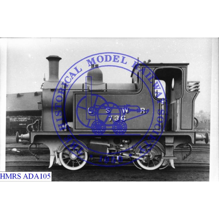 [ADA105] 2-2-0T LSWR C14 736 [OP Wks Grey] in as Built 1906 condition ...
