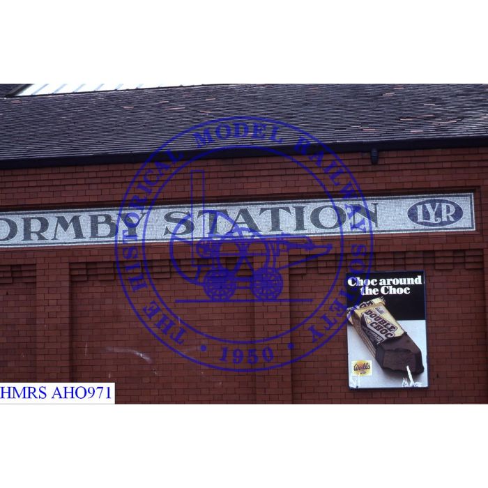 [AHO971] Detail view of Formby Station sign