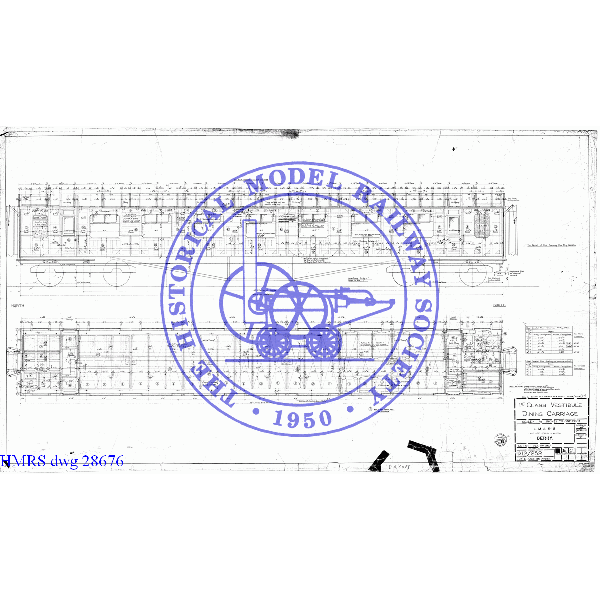First Class Vestibule Dining Carriage, 65ft 1ins o/b - Body Only