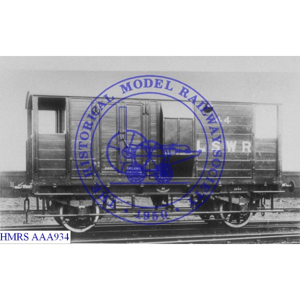 [AAA934] 20T 20ft goods brake LSWR No 44, double end, compartment load ...