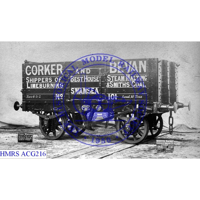 [ACG216] Corker & Bevan (Swansea) 10T 6 plank S/E 101 [OP] R3L Spoked wheels, sSdBk, Painted ...